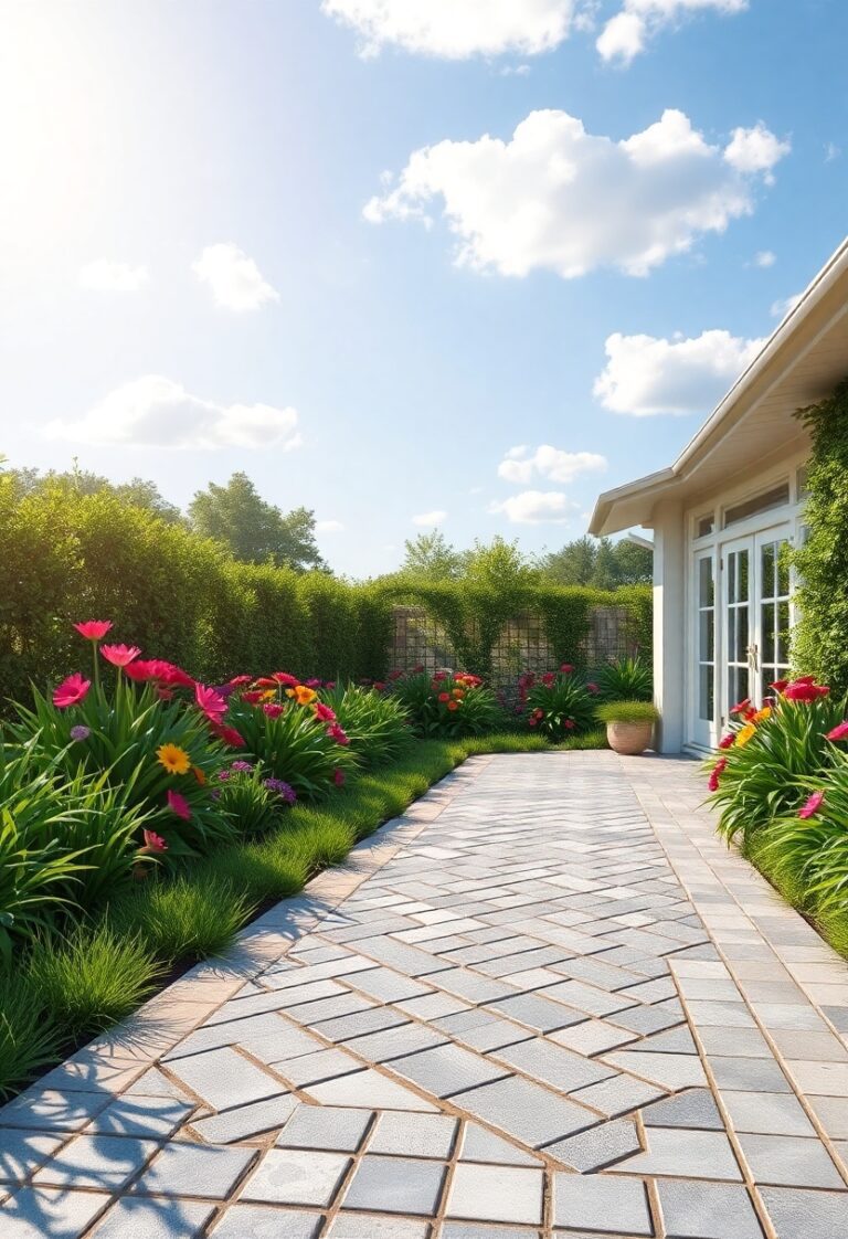 18 Stunning Paving Pattern Ideas for Garden Paths